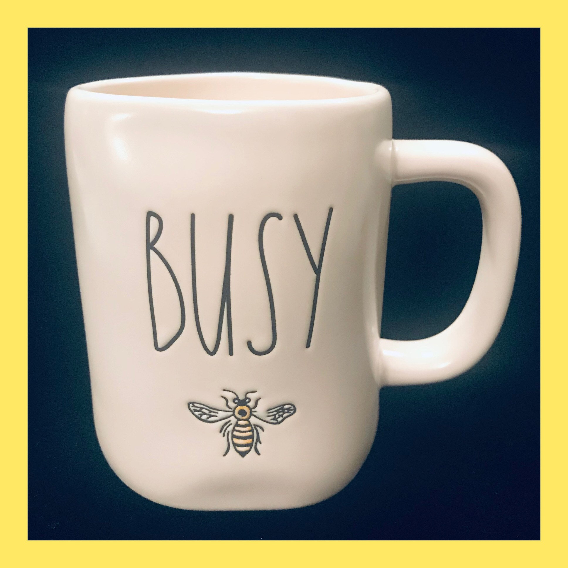 BUSY BEE Rae Dunn Mug Busy Bee Coffee Mug Rae Dunn Rae | Etsy