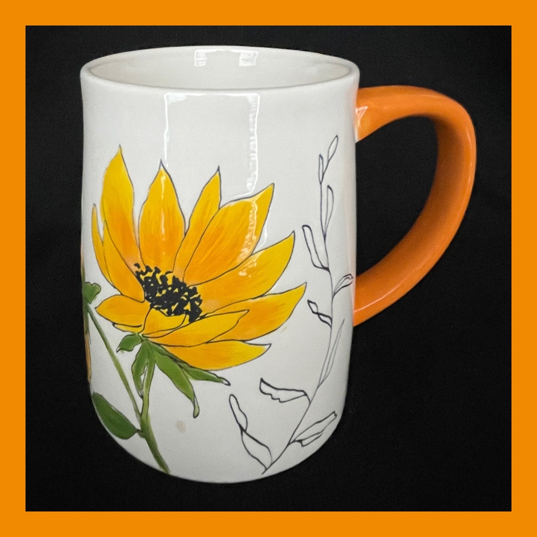 Sunflower Mug | Spring Coffee Mugs | Flowers | Sun Flower - Etsy