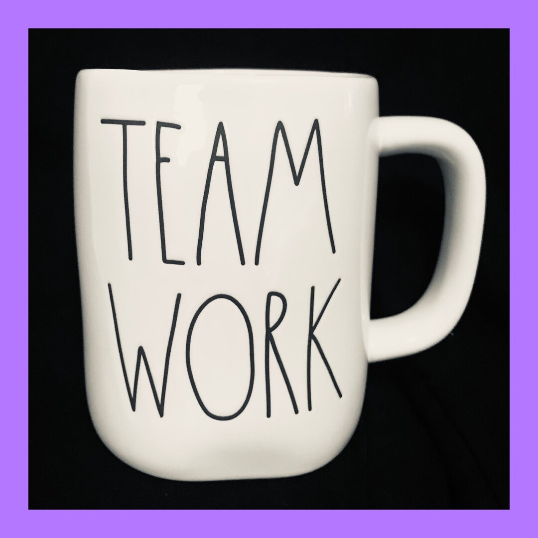 TEAMWORK| Rae Dunn Coffee Mug | Collaboration | Goals | Success | - Etsy