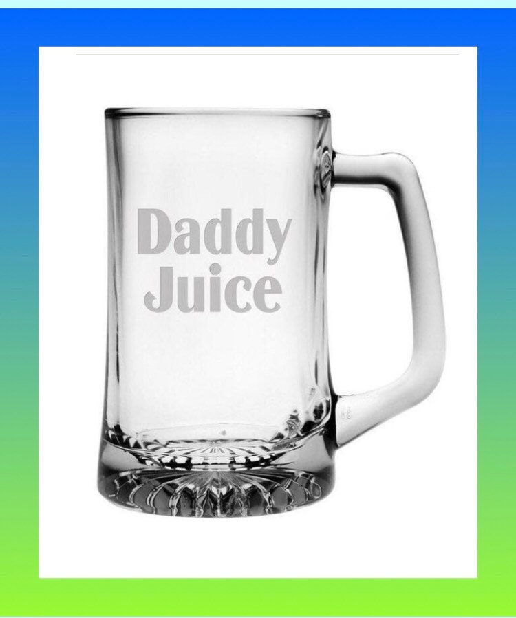 Daddy Juice Beer Mug Bareware Father's Day Gifts for | Etsy