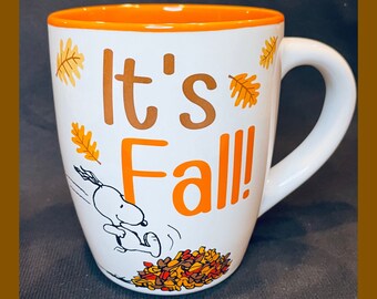 Fall Snoopy Mug - Etsy