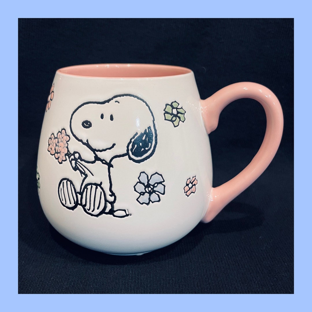 SNOOPY SPRING FLOWERS Coffee Mug | Mugs by Peanuts | Charlie Brown and ...