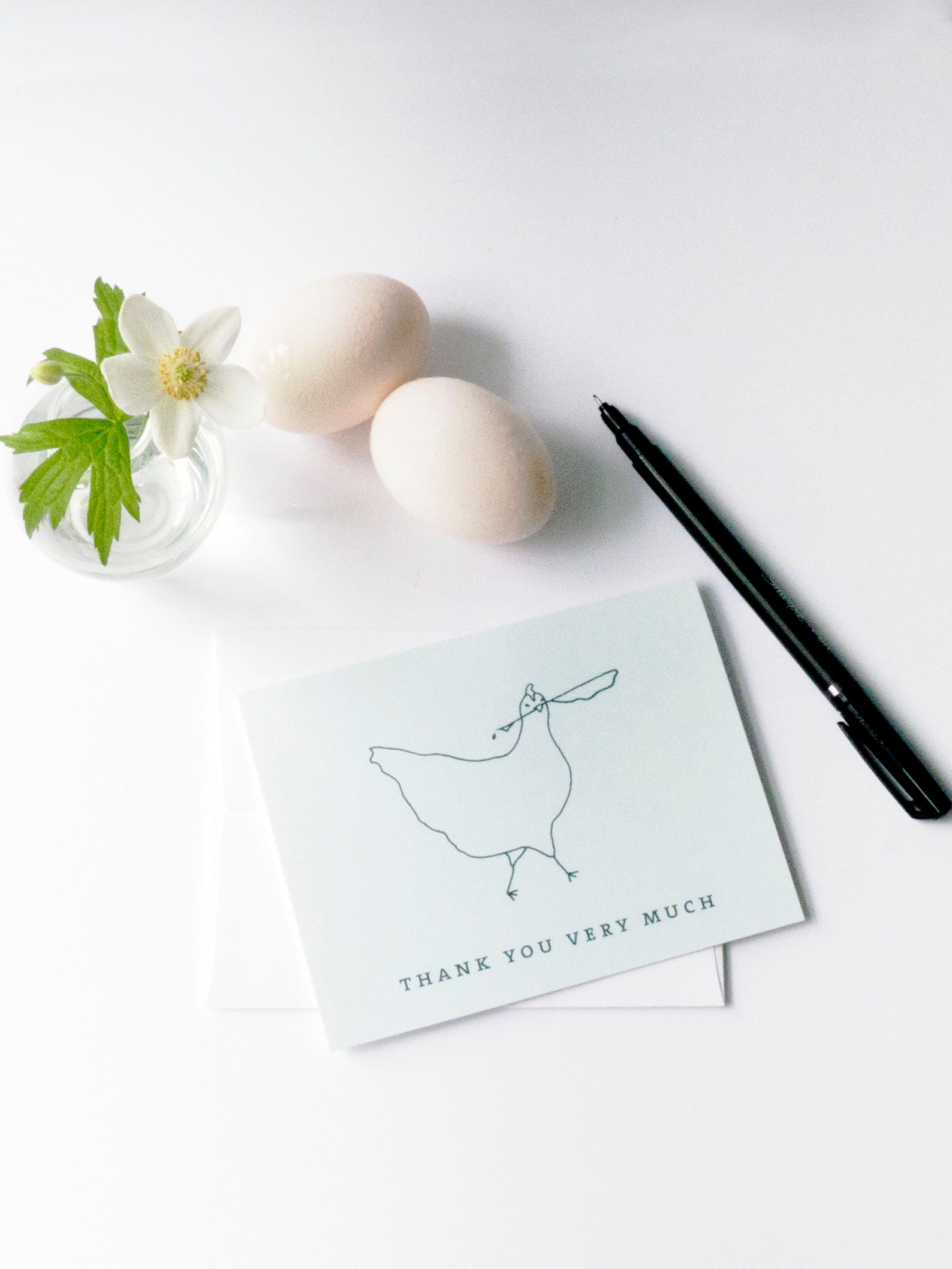 Chicken Thank You Card - Etsy