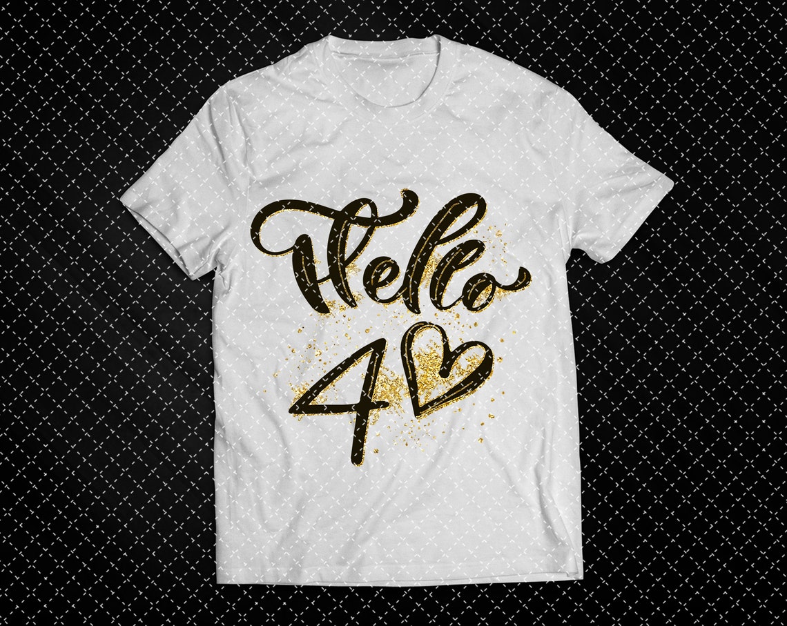 Hello Forty PNG Printable Hello 40 png 40th Birthday Png | Etsy