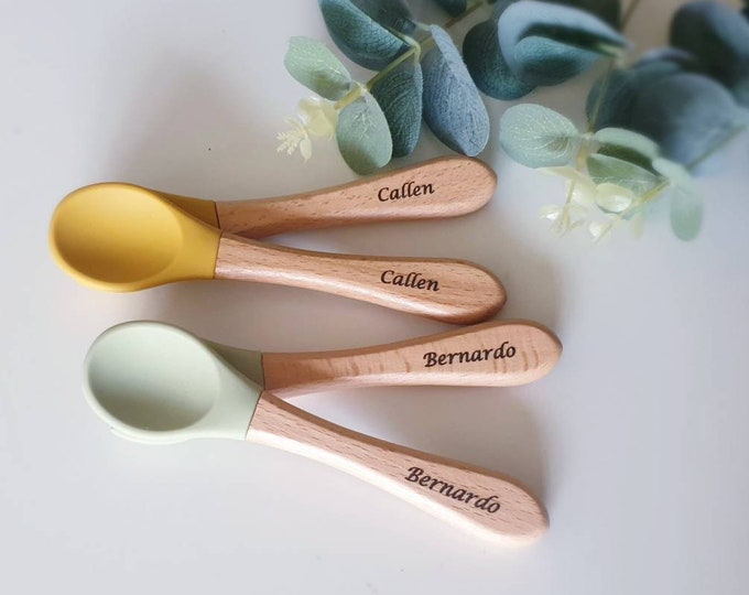 Personalized Baby Spoon and Fork Set - Etsy