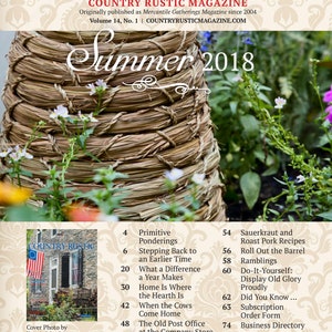 2018 SUMMER Country Rustic Magazine: Country, Primitive & Farmhouse ...