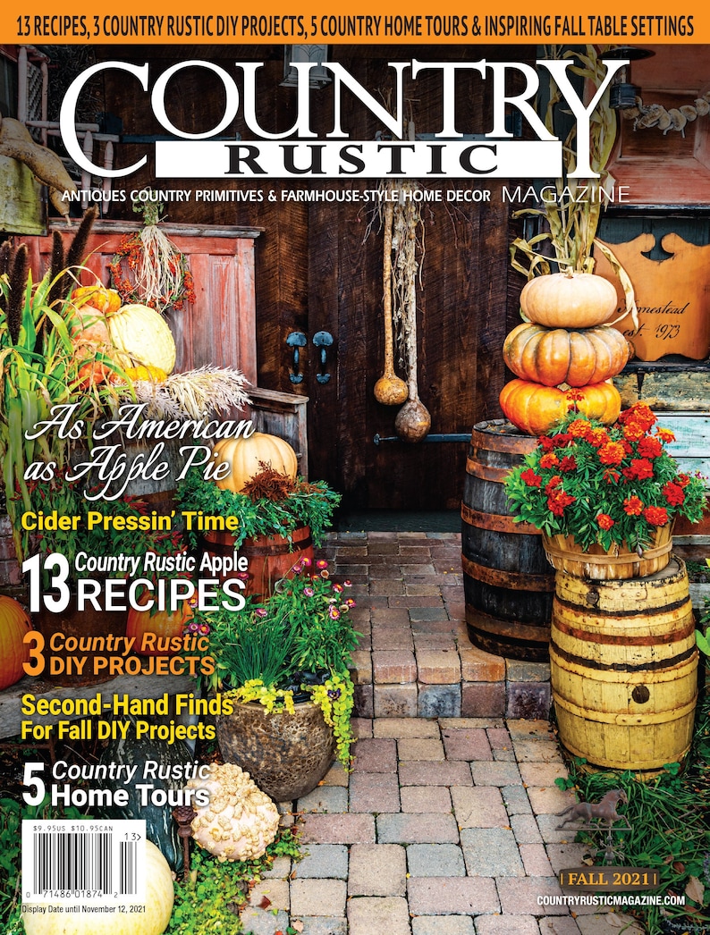 Country Rustic Magazine: Fall 2021, Farmhouse Home Decor - Etsy