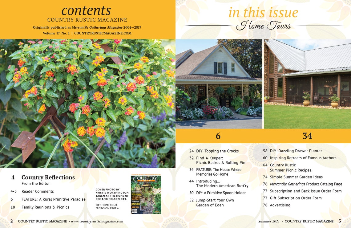 2021 SUMMER Country Rustic Magazine ~ Country Primitives Antiques ...