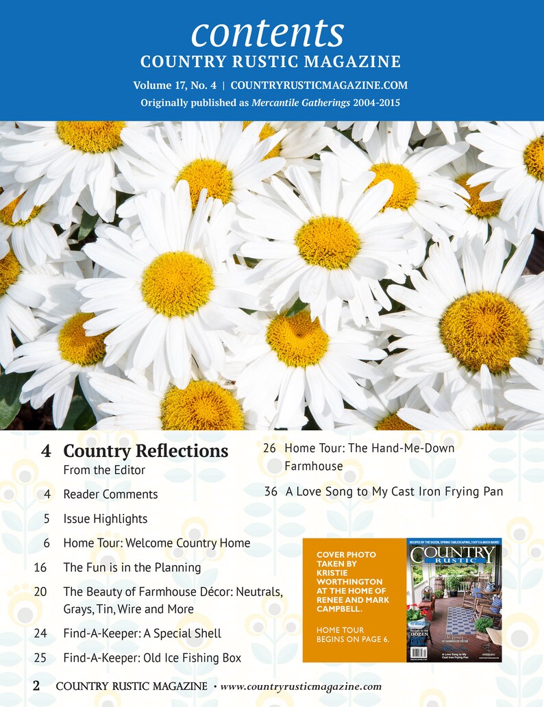 2022 SPRING Country Rustic Magazine ~ Country Primitives Antiques ...