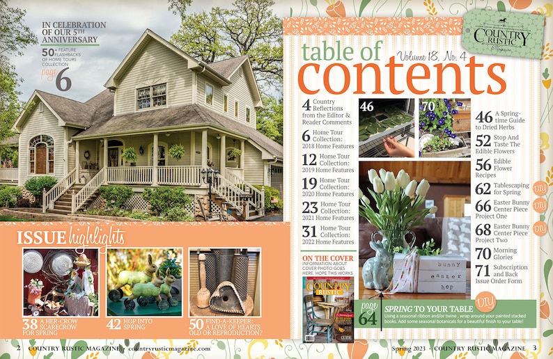 2023 SPRING Country Rustic Magazine ~ Country Primitives Antiques ...