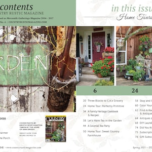 2021 SPRING Country Rustic Magazine ~ Country Primitives Antiques ...