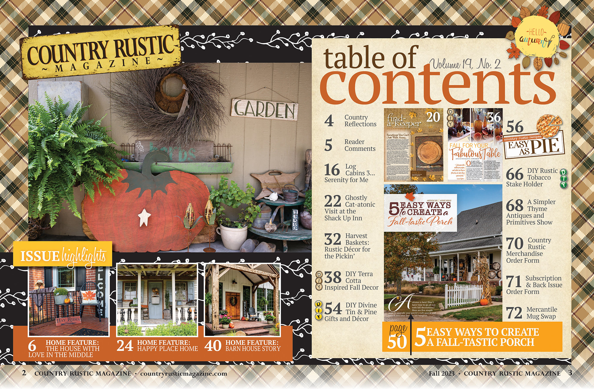 Fall 2023 Country Rustic Magazine: Farmhouse Home Decor & DIY - Etsy