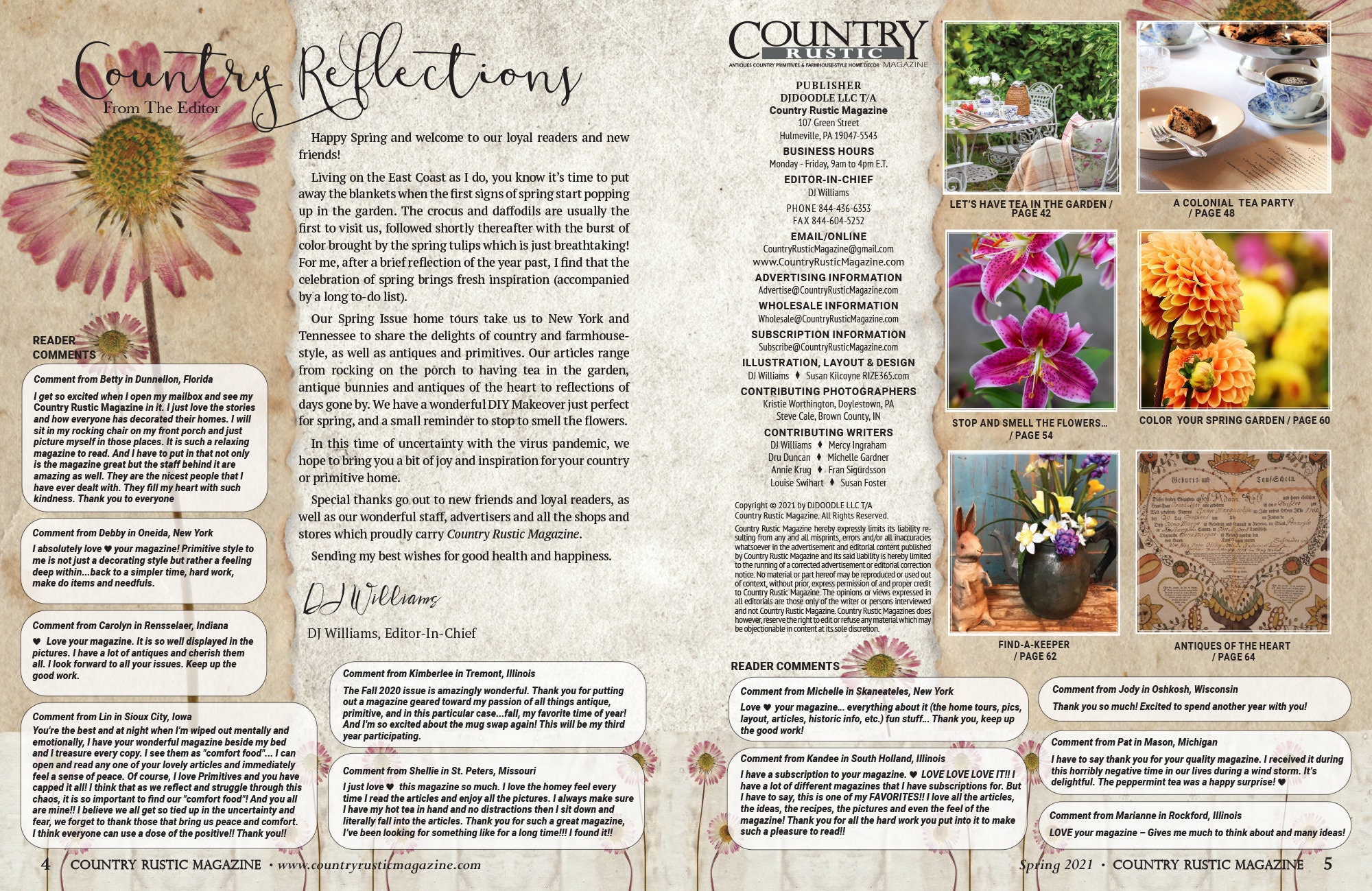 2021 SPRING Country Rustic Magazine ~ Country Primitives Antiques ...