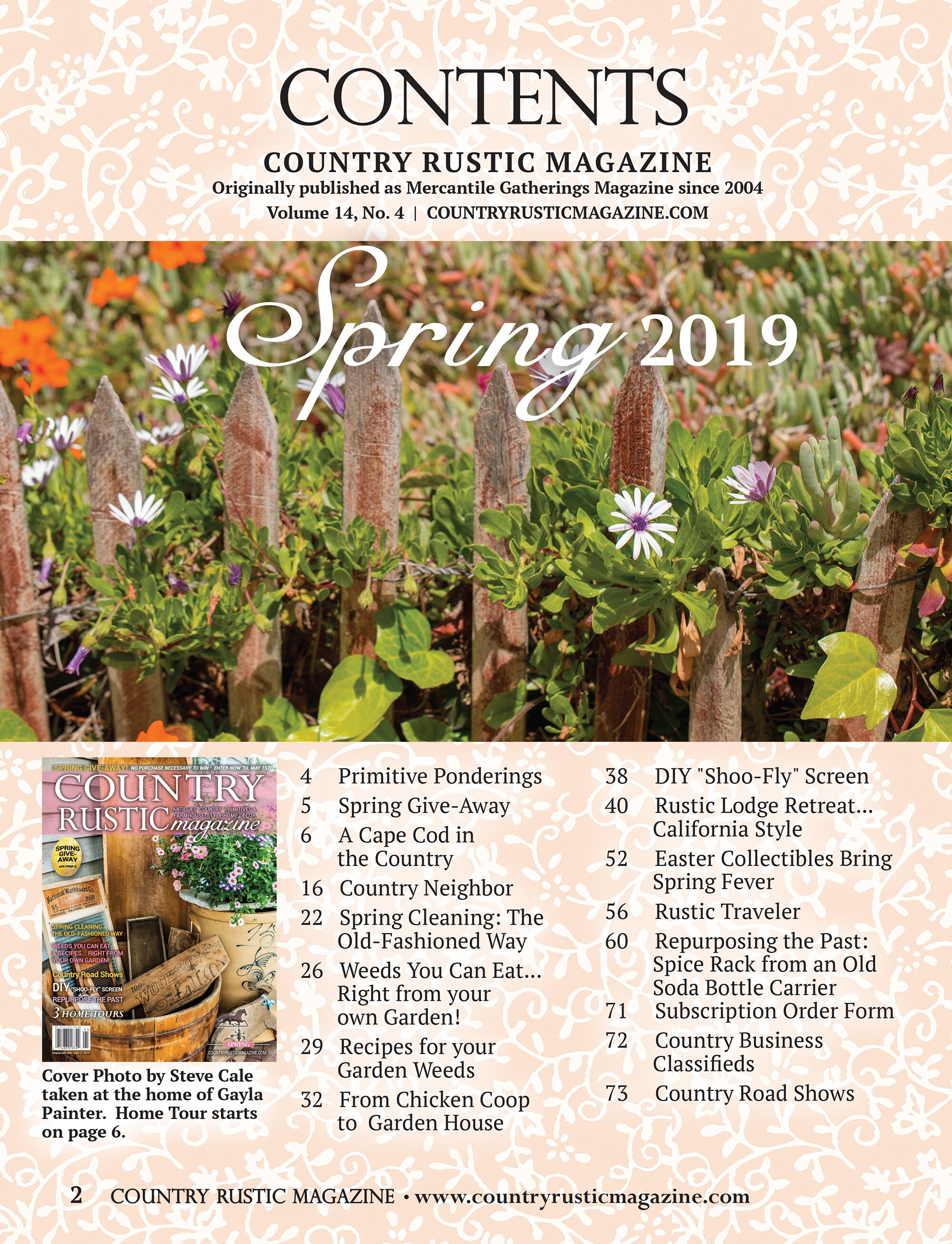 2019 SPRING Country Rustic Magazine ~ Country Primitives Antiques ...