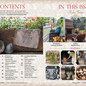 2018 SPRING Country Rustic Magazine: Farmhouse Decor, Primitives ...