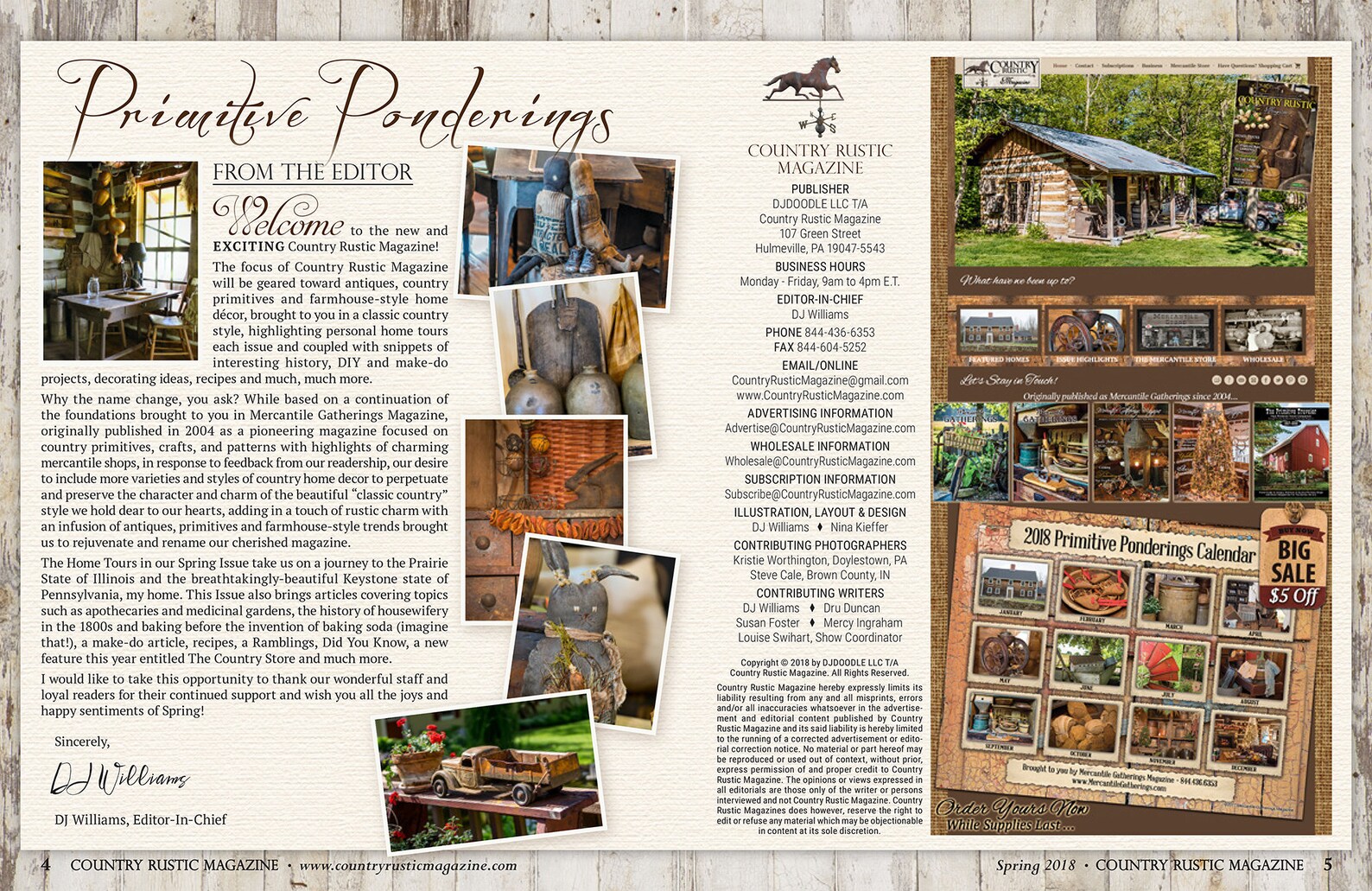 Country Rustic Magazine: Antiques, Primitives, Farmhouse Decor - Etsy