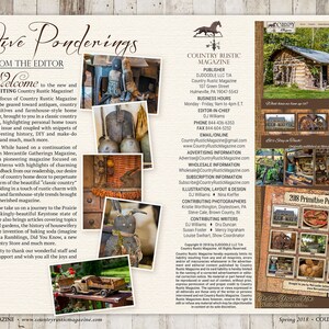 2018 SPRING Country Rustic Magazine: Farmhouse Decor, Primitives ...