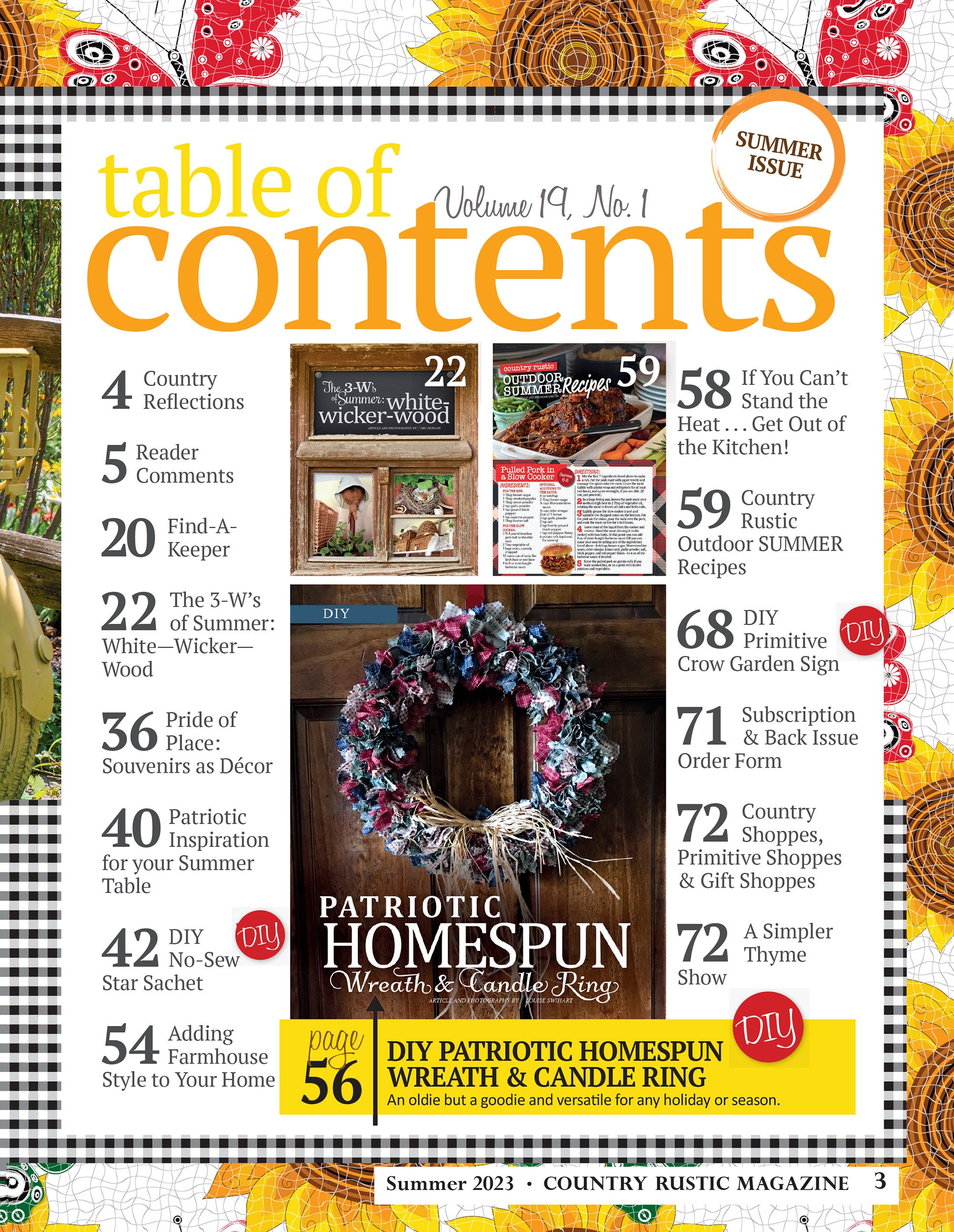 2023 SUMMER Country Rustic Magazine ~ Country Primitives Antiques ...