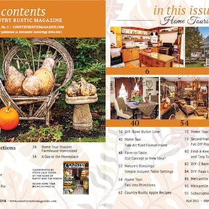 2021 FALL Country Rustic Magazine: Farmhouse-style, Primitive Home ...