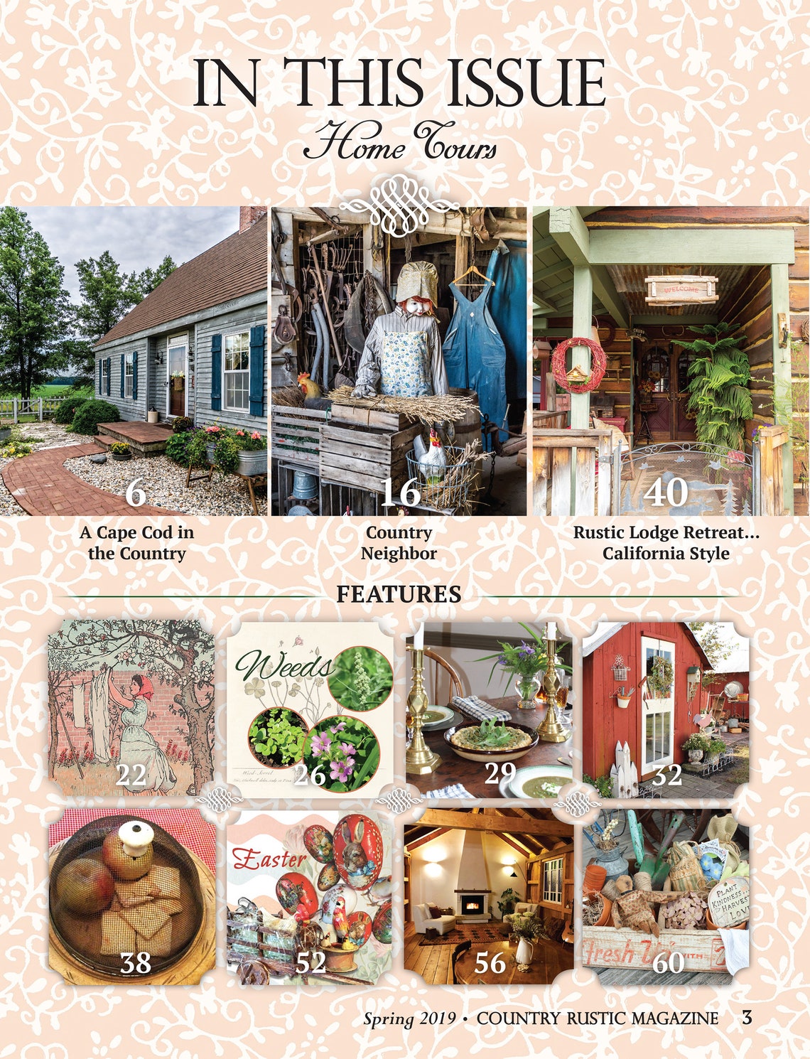 2019 SPRING Country Rustic Magazine ~ Country Primitives Antiques ...