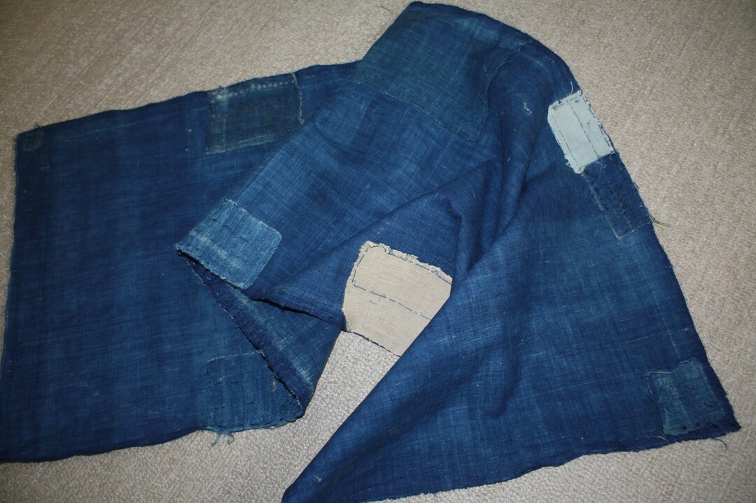 Antique Boro Textile Old Indigo Dye Cotton Patched Rag - Etsy