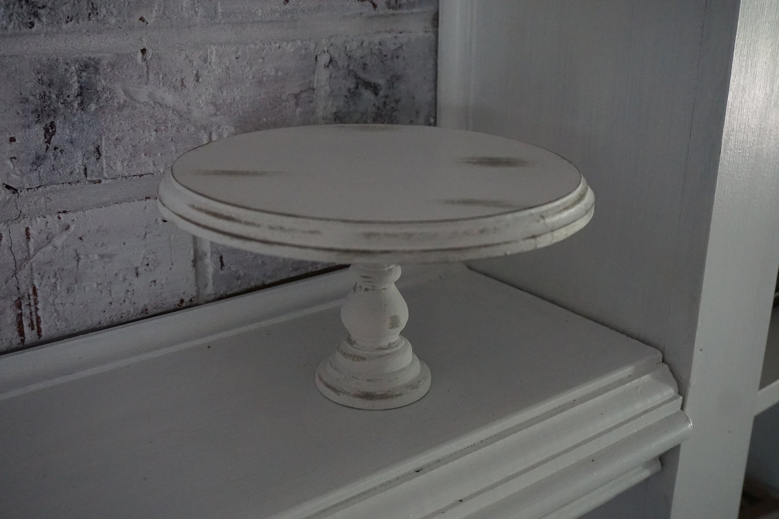 Distressed Cake Stand Round Decorative Cake Stand Small Cake - Etsy