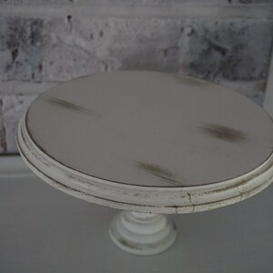 Distressed Cake Stand, Round Decorative Cake Stand, Small Cake Stand ...