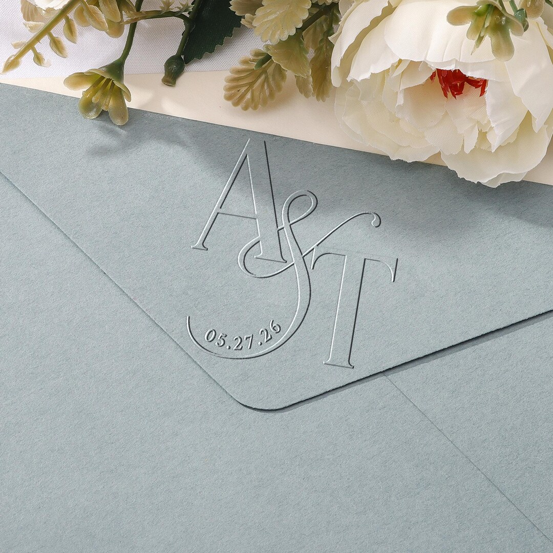 Personalized Wedding Embosser, Custom Monogram Seal, Invitation ...