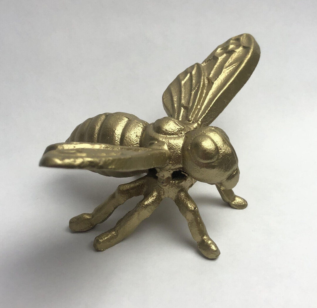 Cast Iron Wasp Paperweight Decorative Object Vintage Insect Bee Oddity ...