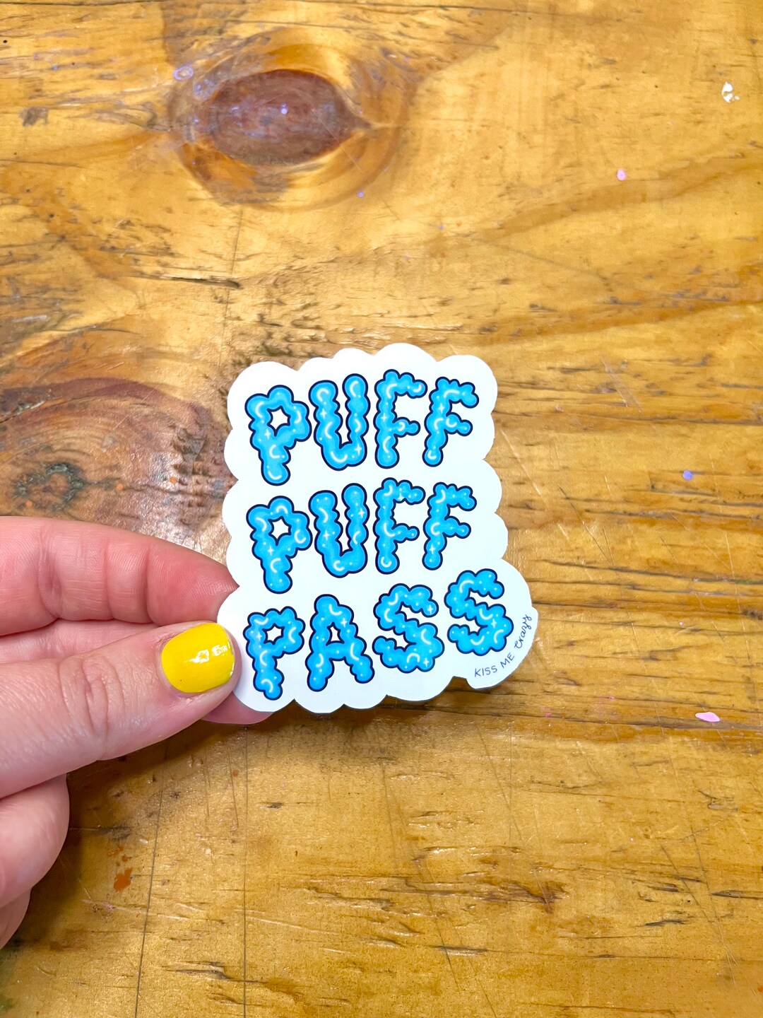 Puff Puff Pass Sticker 420 Stickers Water Resistant Vinyl Stickers - Etsy