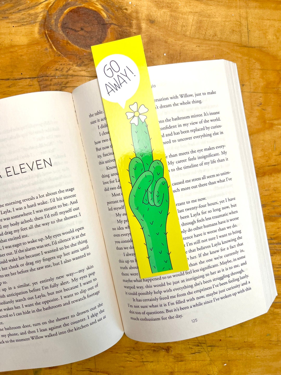 Cactus Middle Finger Glossy Cardstock Bookmark - Etsy
