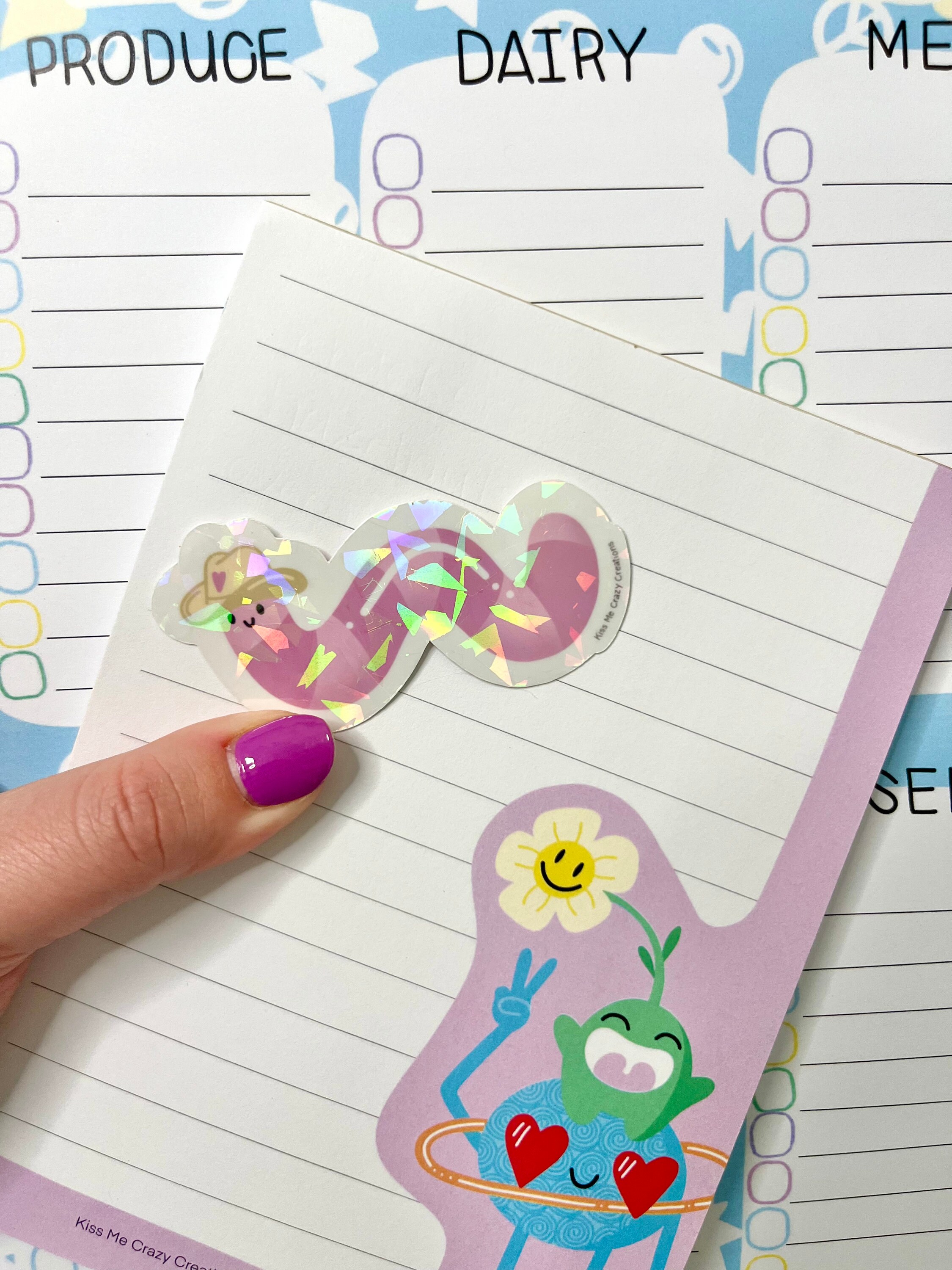 Cowgirl Worm Sticker Vinyl Decal Worm Sticker - Etsy