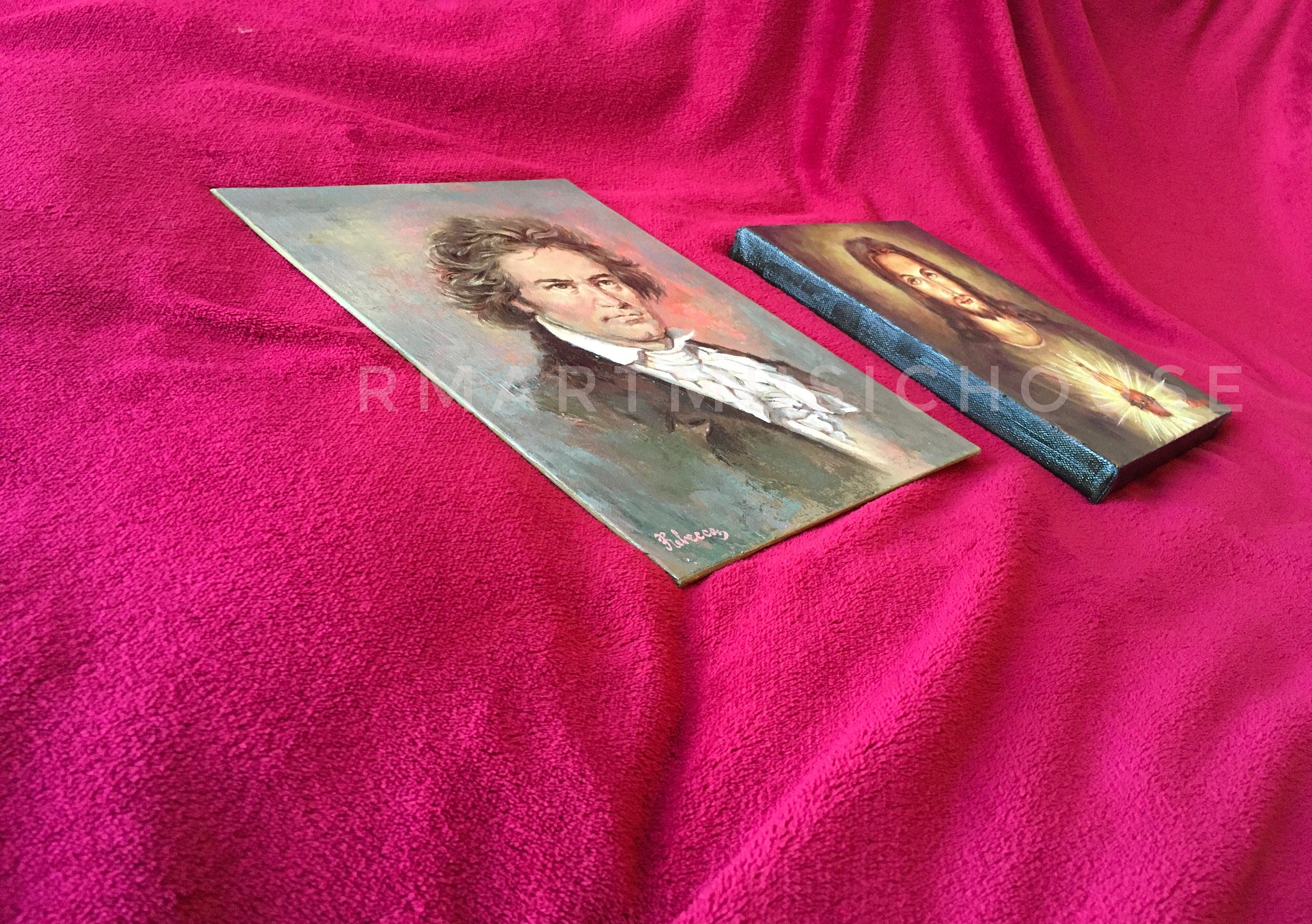 100% Handmade Original Oil Painting 9x12 Inches Canvas Board Ludwig ...