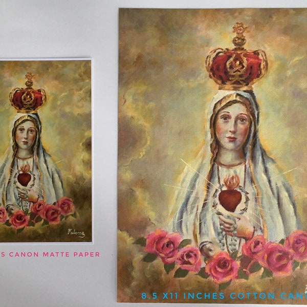 Our Lady of Fatima Poster - Etsy