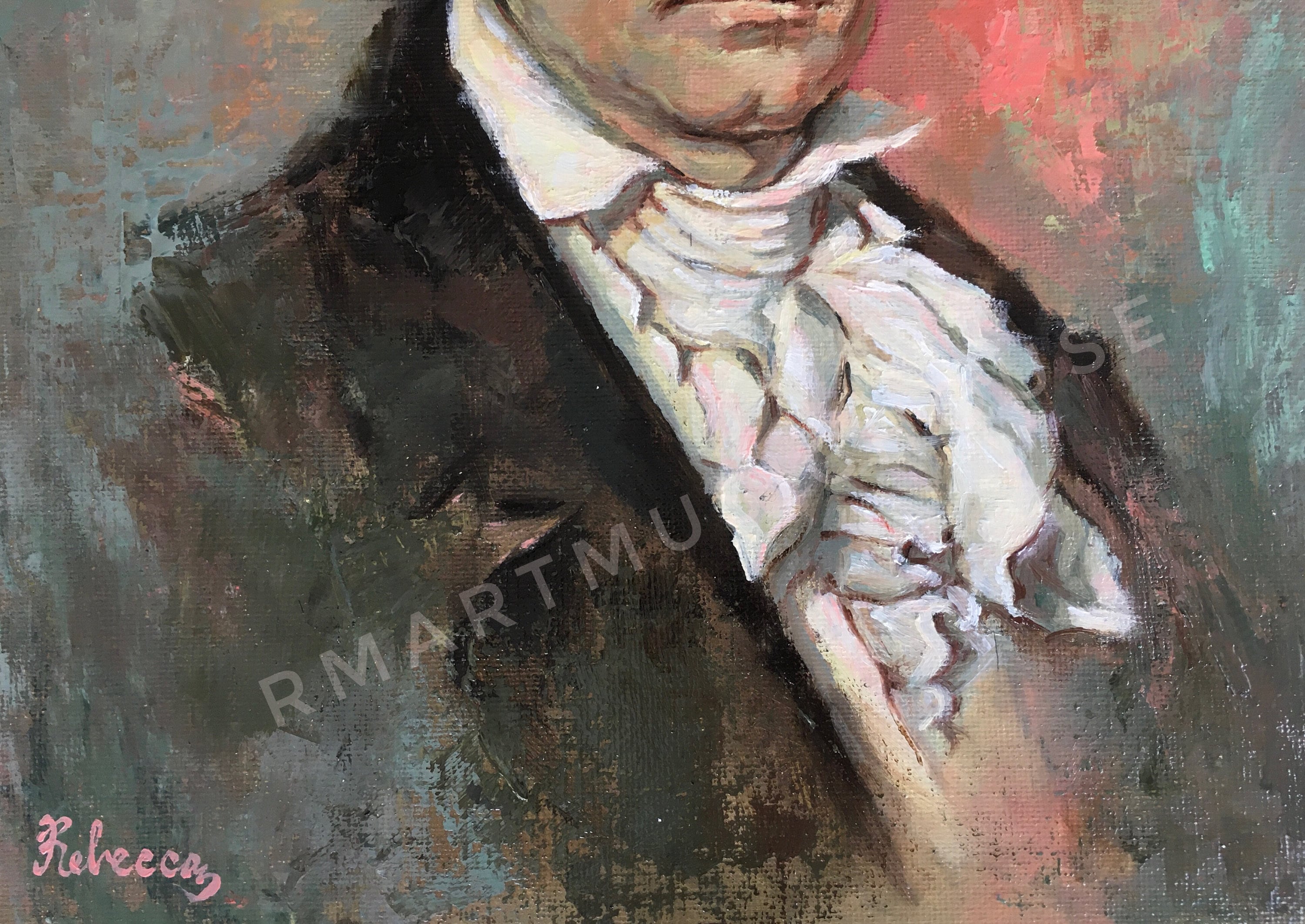 100% Handmade Original Oil Painting 9x12 Inches Canvas Board Ludwig ...