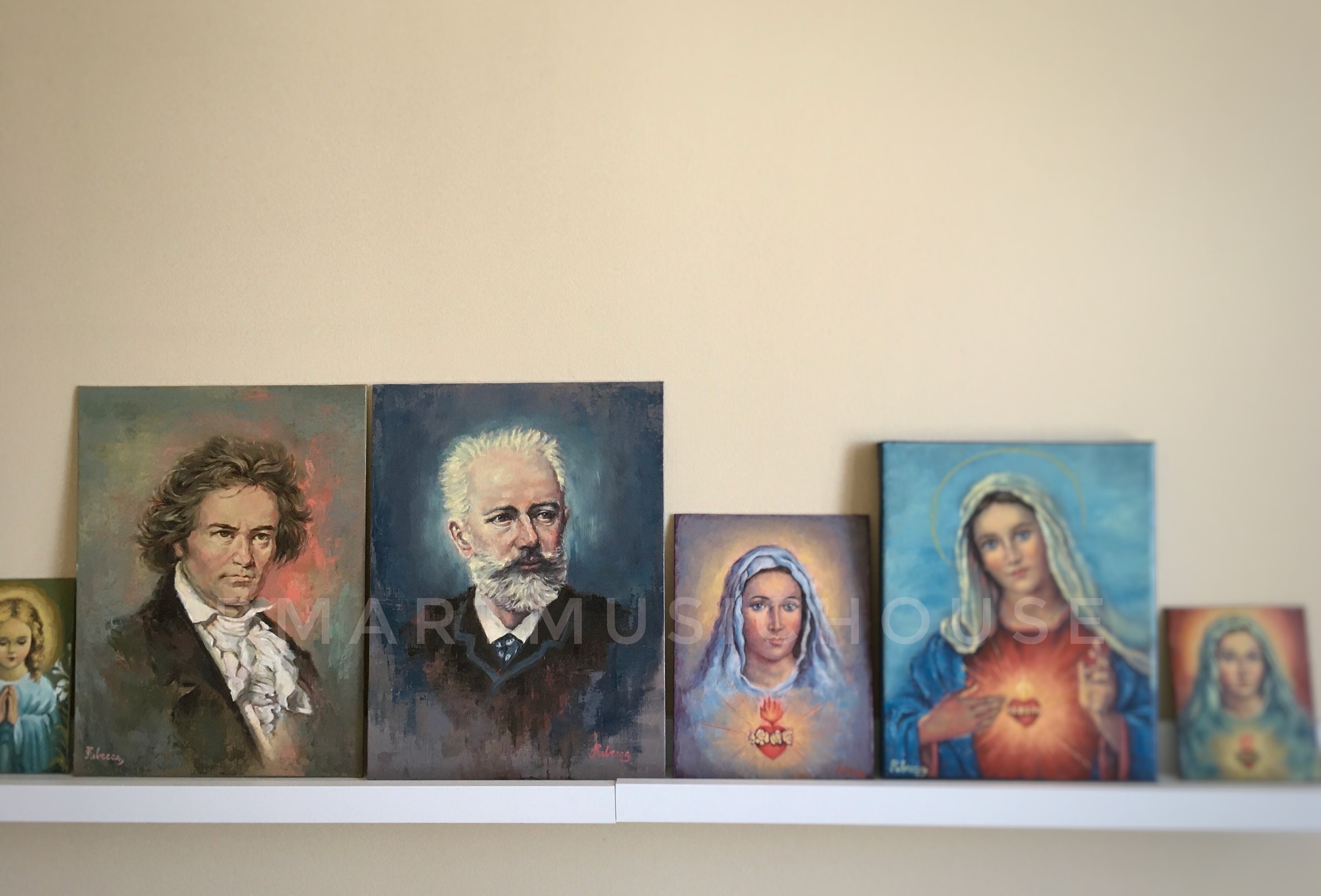 100% Handmade Original Oil Painting 9x12 Inches Canvas Board Ludwig ...