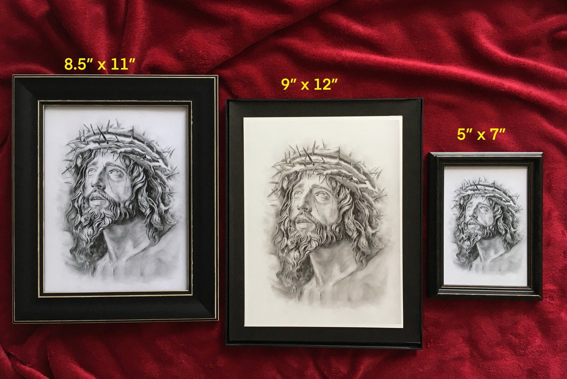PRINT of Crucifixion of Jesus Christ 5x7 , 8.5x11 Photo Paper, 9x12 ...