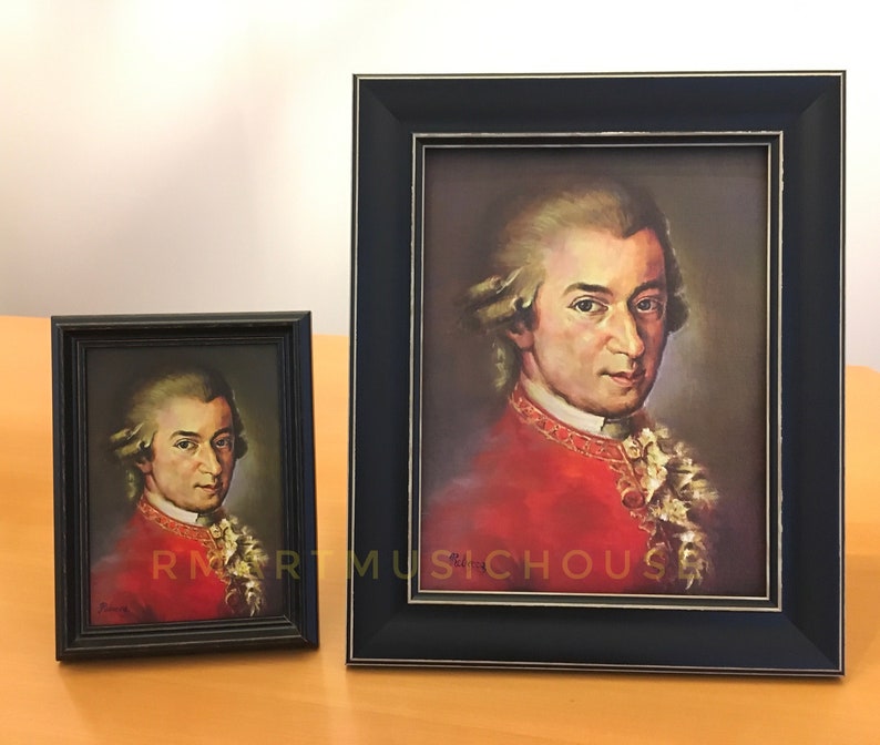 PRINT of Wolfgang Amadeus Mozart Oil Painting Free Shipping Classical ...