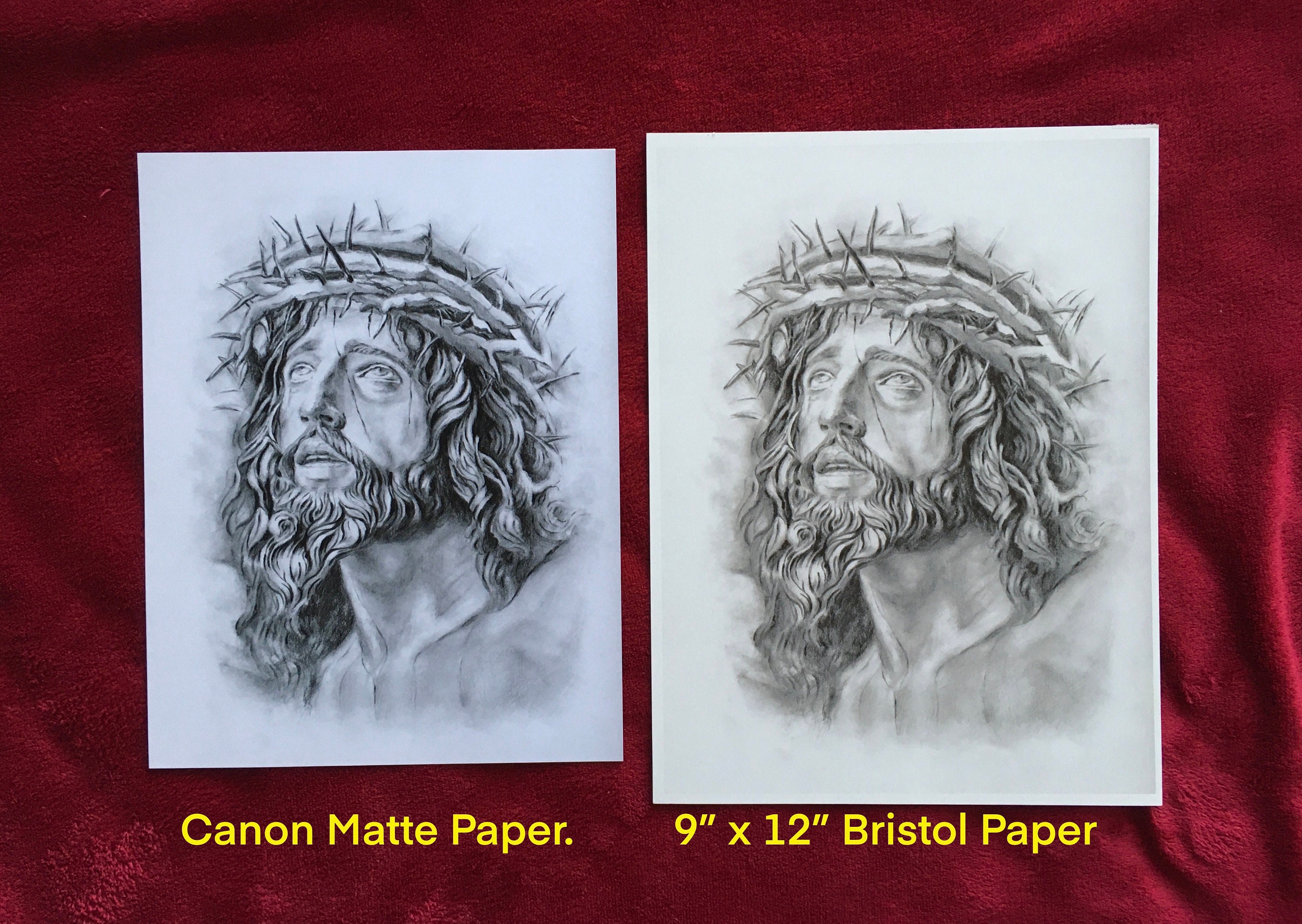 PRINT of Crucifixion of Jesus Christ 5x7 , 8.5x11 Canon Matte Paper ...