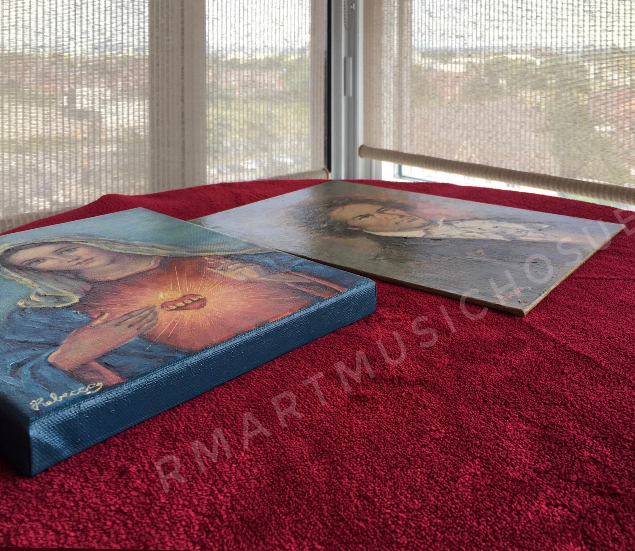 100% Handmade Original Oil Painting 9x12 Inches Canvas Board Ludwig ...