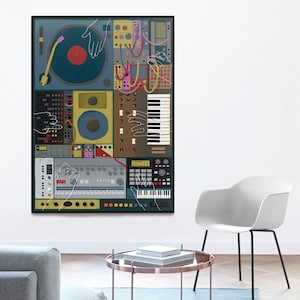 Jam Session Poster Instruments Poster Instrument Illustration DJ Poster ...