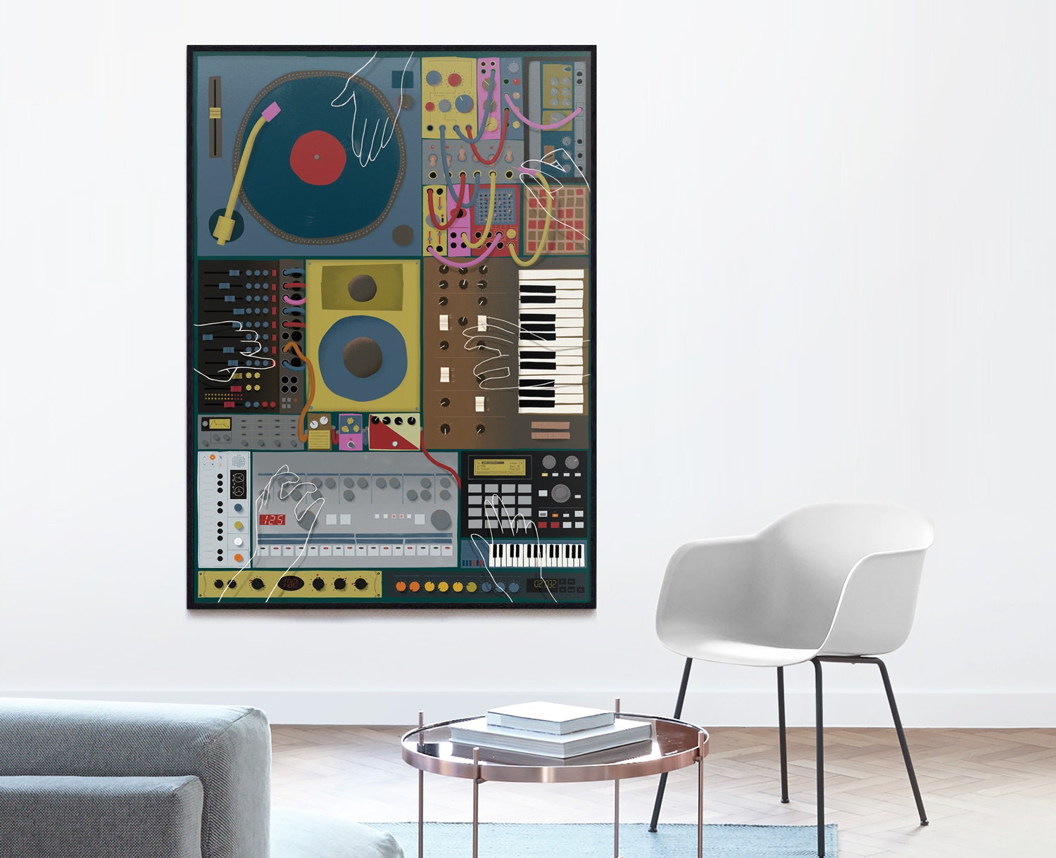 Jam Session Poster Instruments Poster Instrument Illustration DJ Poster ...