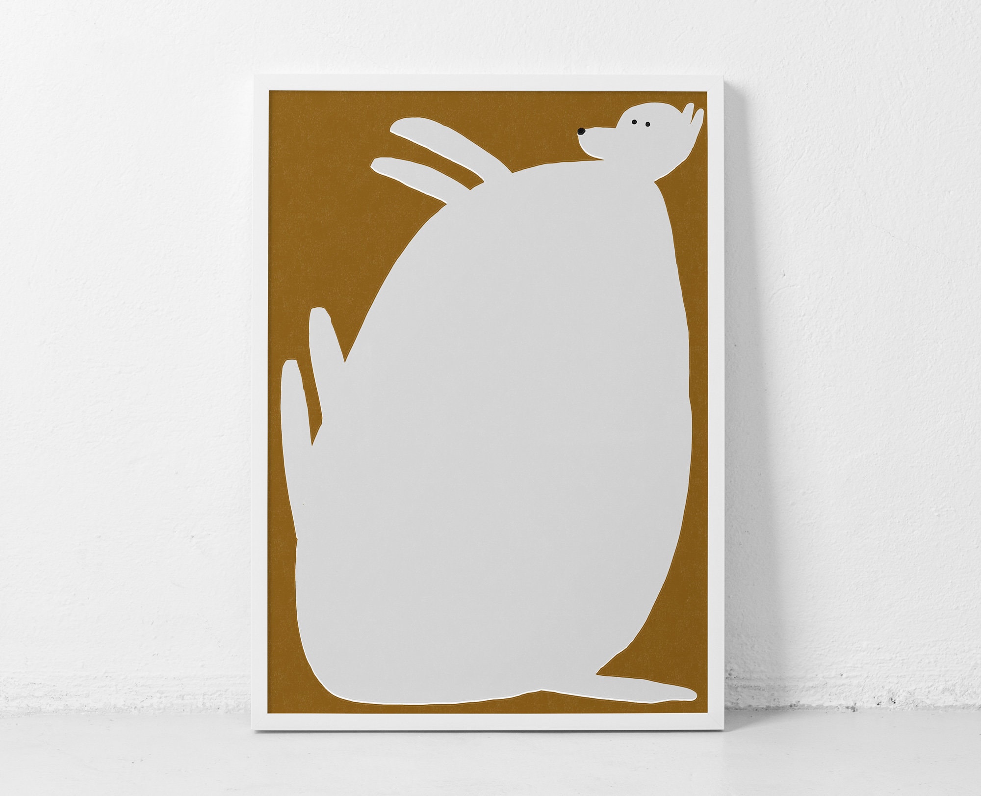 Chunky Dog Poster Dog Print Fat Dog Wall Art Dog Illustration - Etsy