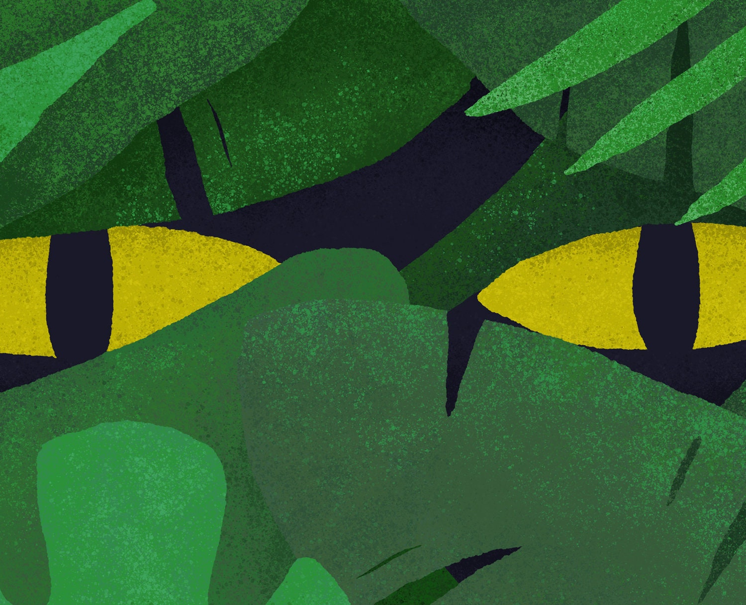 Wild Cat in A Jungle Print Tropical Print Tropical Art - Etsy