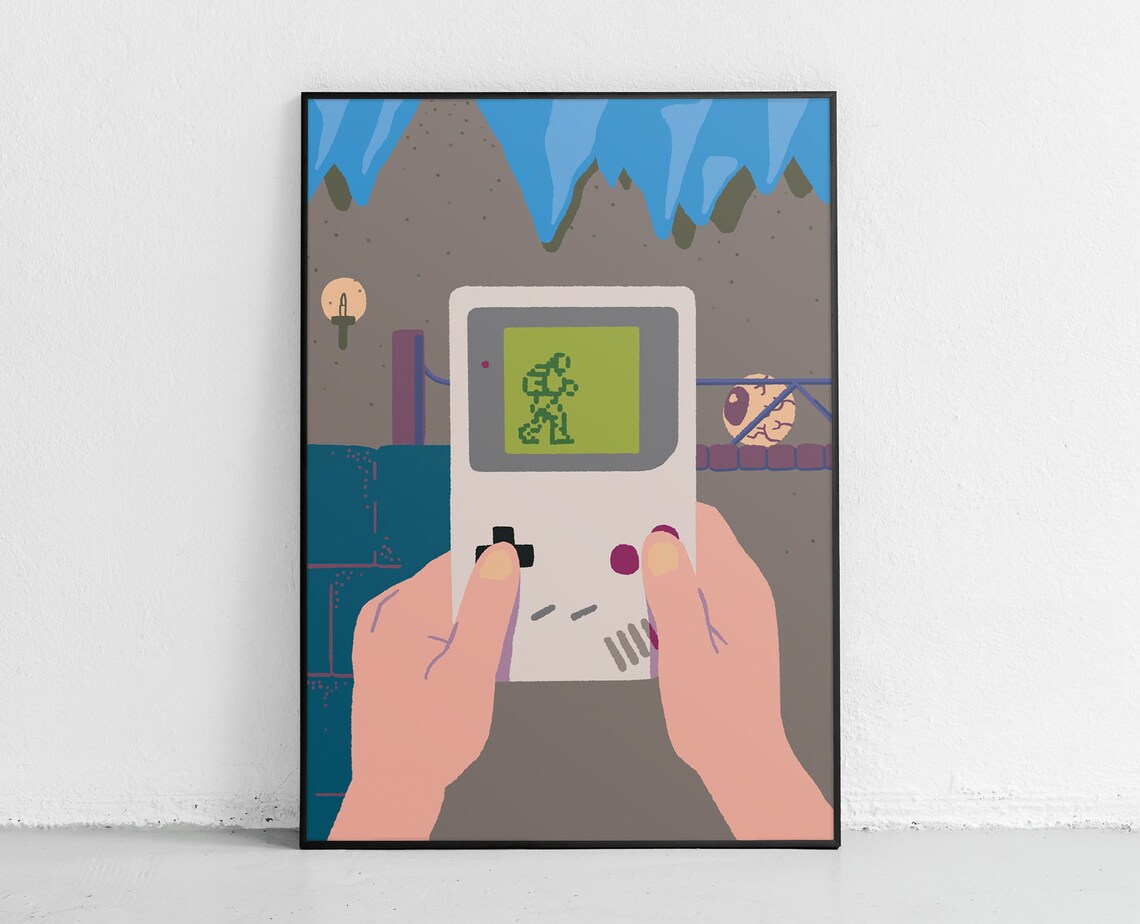 The Adventure Poster Game Boy Wall Art Game Boy Video Game | Etsy