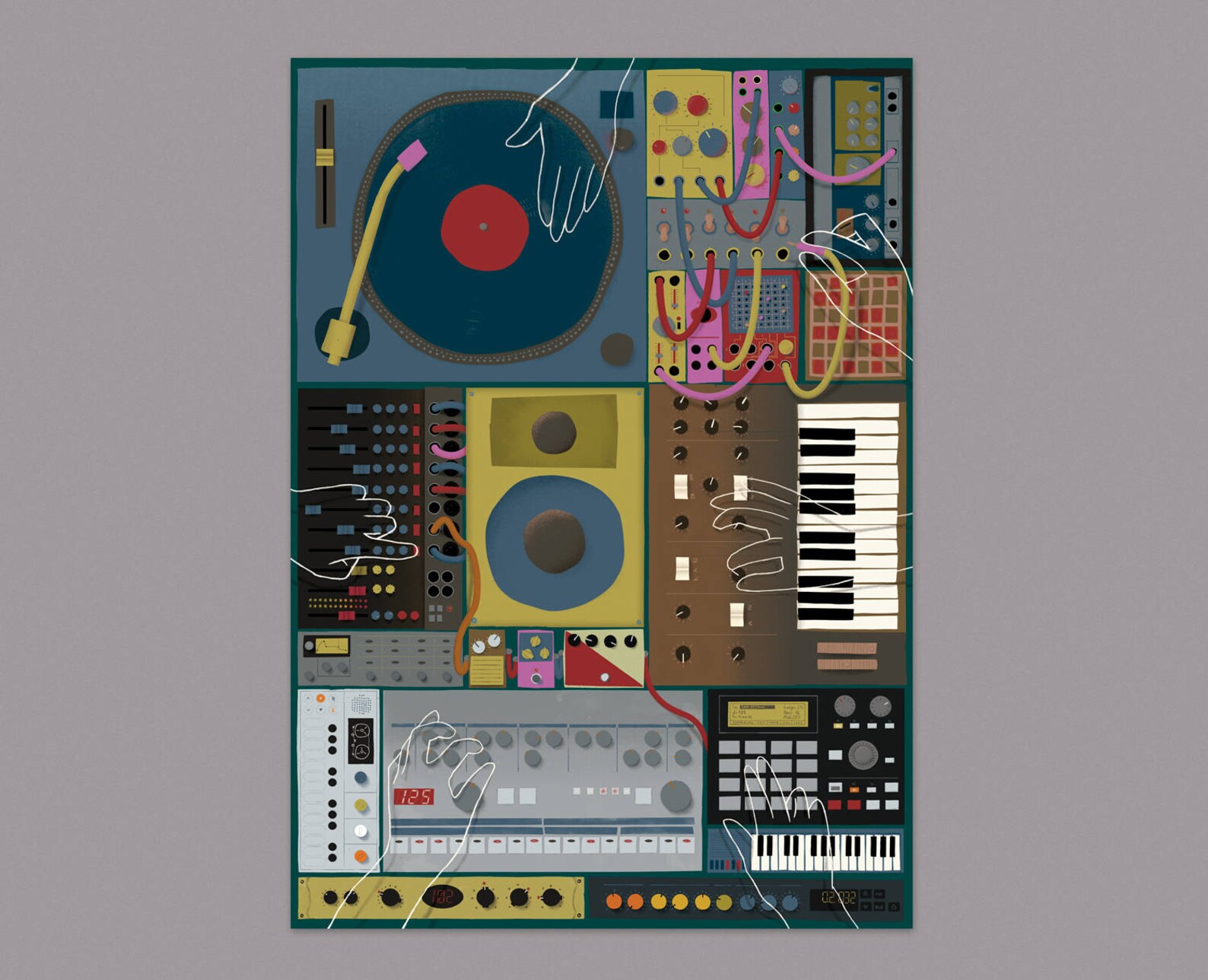 Jam Session Poster Instruments Poster Instrument Illustration | Etsy