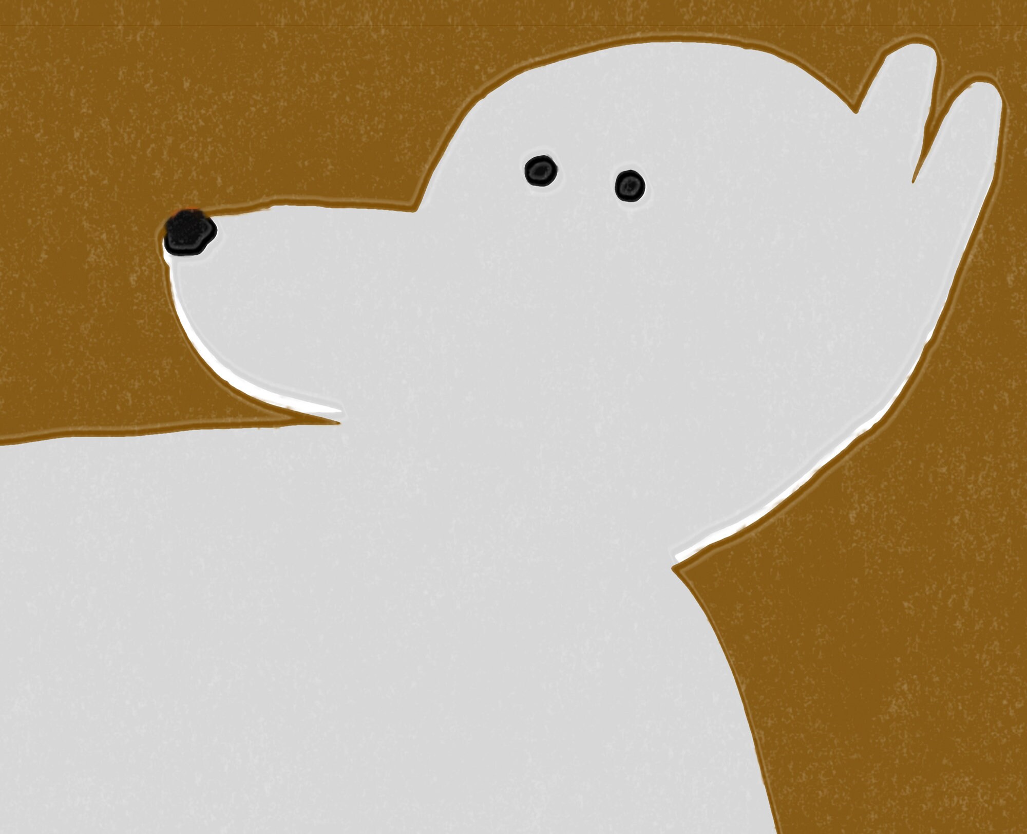 Chunky Dog Poster Dog Print Fat Dog Wall Art Dog Illustration - Etsy