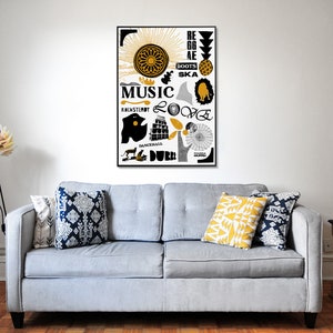 Reggae Poster Dub Print Dancehall Poster Rocksteady Poster Roots Print ...