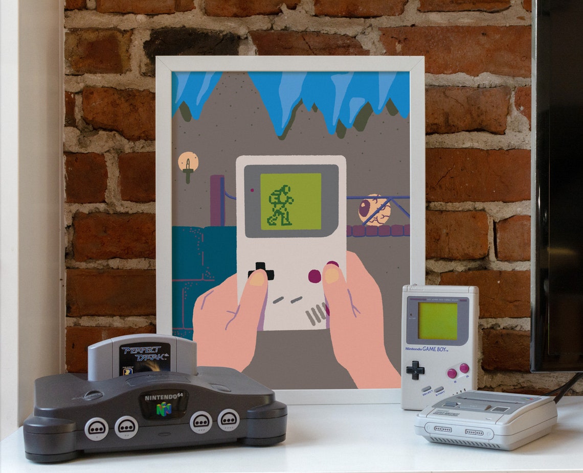 The Adventure Poster Game Boy Wall Art Game Boy Video Game - Etsy