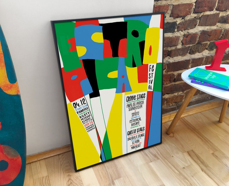 Estropical Festival Poster Typographic Posters Music Poster Gig Poster ...